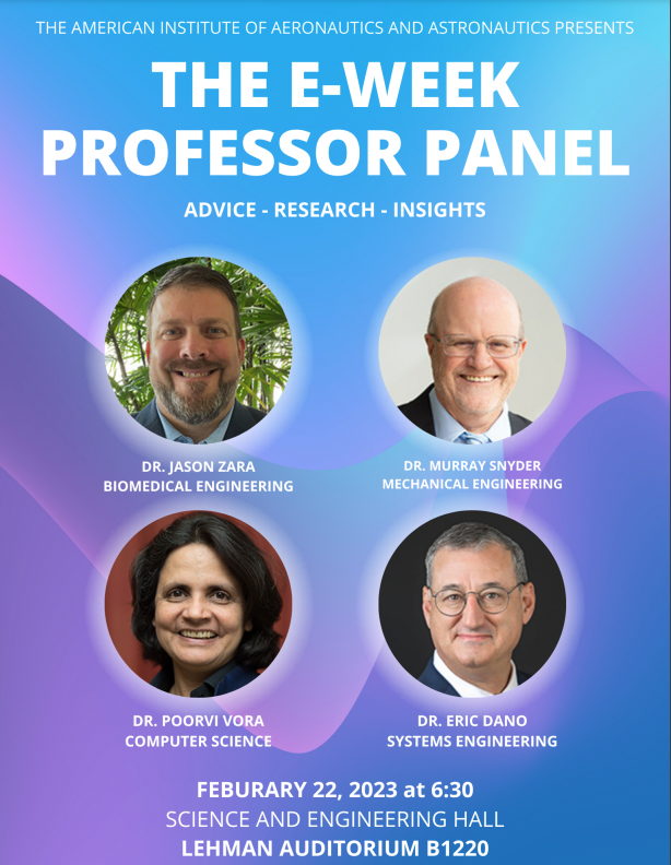 AIAA Professor Panel | Department of Biomedical Engineering | School of ...